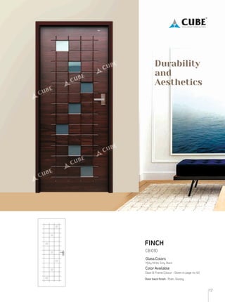 Cube Doors Catalogue | Modern Waterproof FRP Fiber Bathroom Door ...