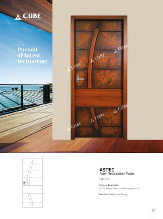 Cube Doors Catalogue | Modern Waterproof FRP Fiber Bathroom Door ...
