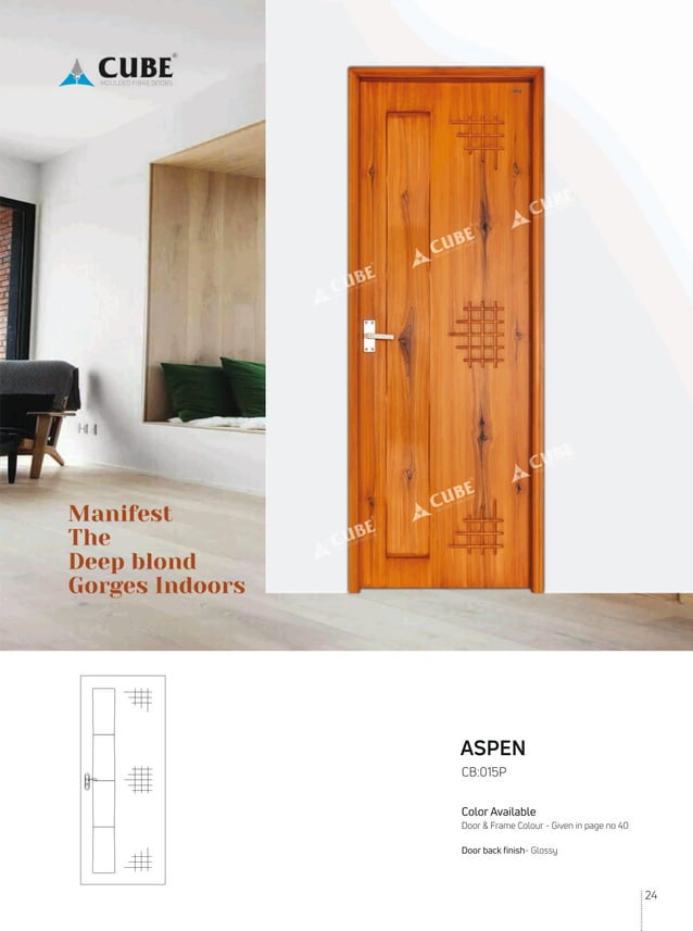 Cube Doors Catalogue | Modern Waterproof FRP Fiber Bathroom Door ...
