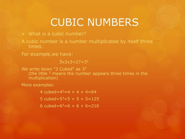 Cube numbers