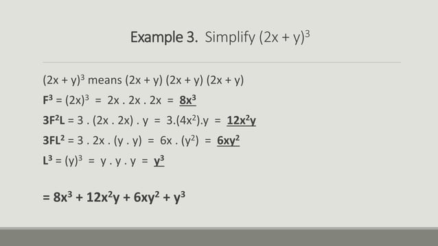 Cube of binomial | PPT