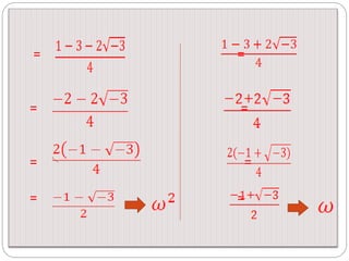 Cube root of unity | PPT