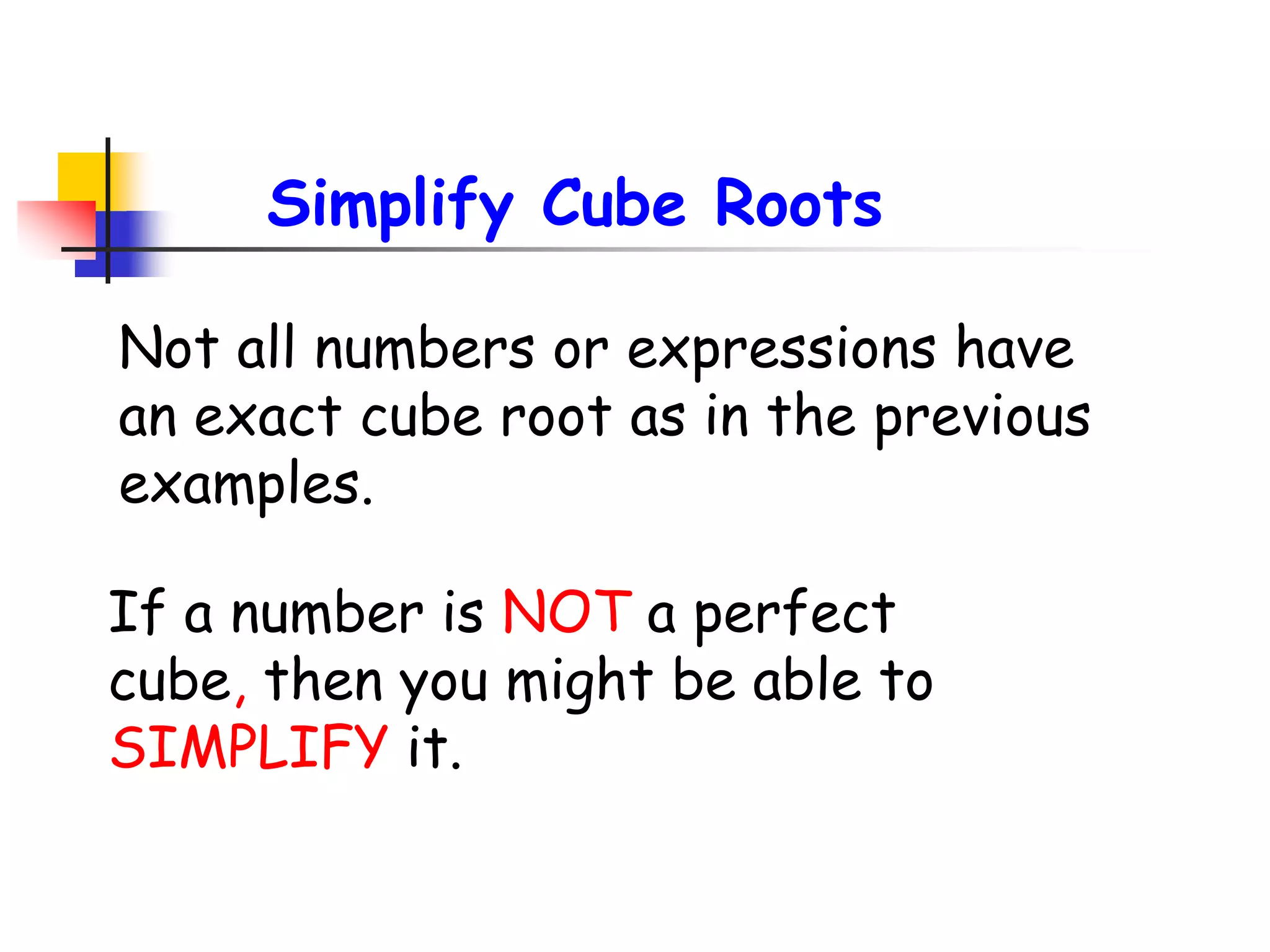 Cube roots | PPSX