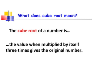 Cube Roots from CCSS | PPT