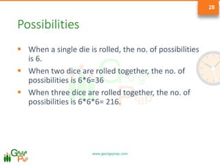 Banks SSC - Cubes and dice | PPTX