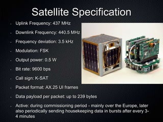 Design & Implementation of a Cube Satellite | PPSX