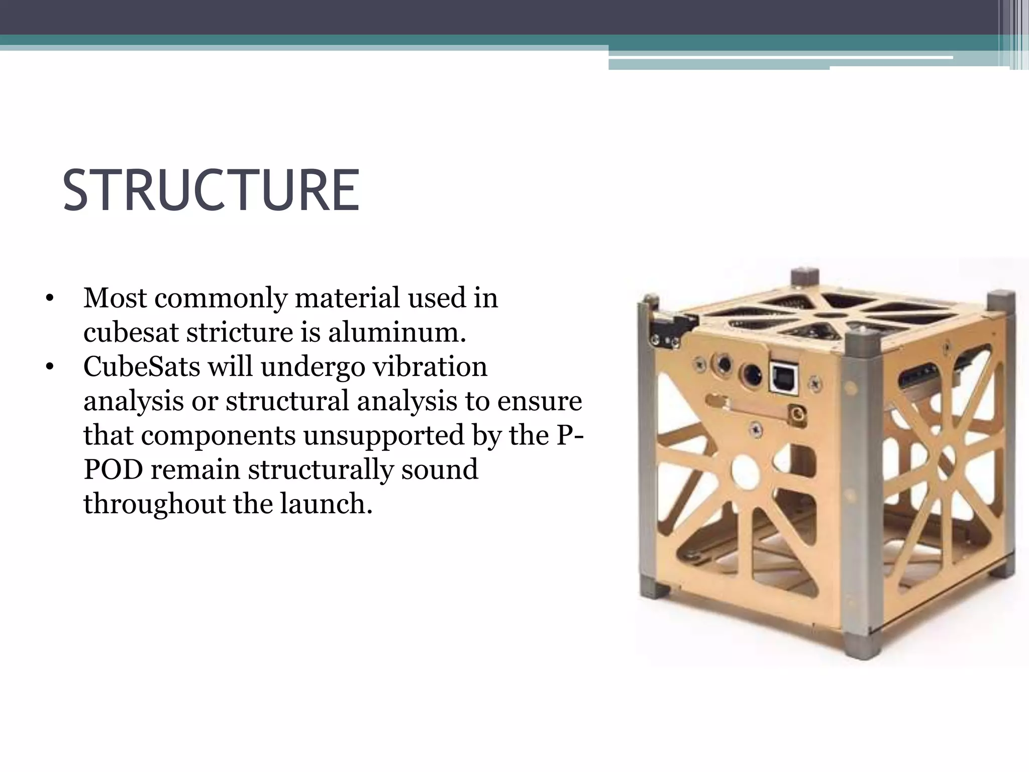 Cubesat satellite | PPTX