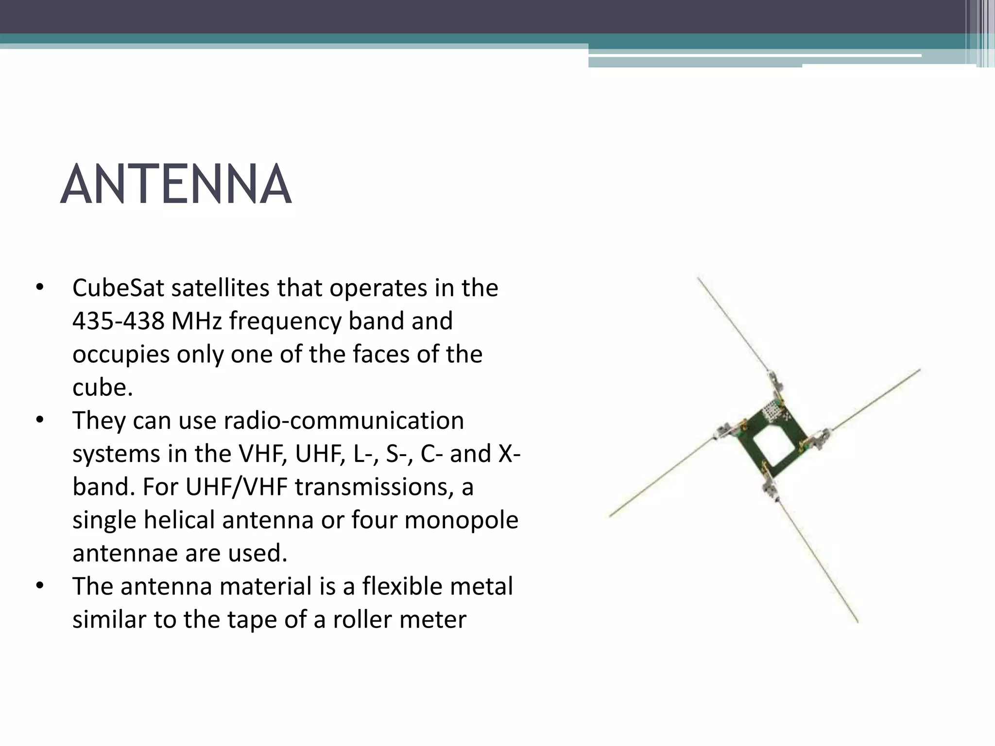 Cubesat satellite | PPTX