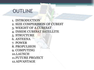 Cubesat satellite | PPTX