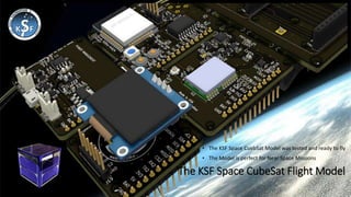 Cubesat Kit by KSF Space Foundation | PPT