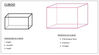 Cubes & cuboids | PPTX
