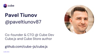 Cube Store Design Decisions OSA Analytic | PPTX