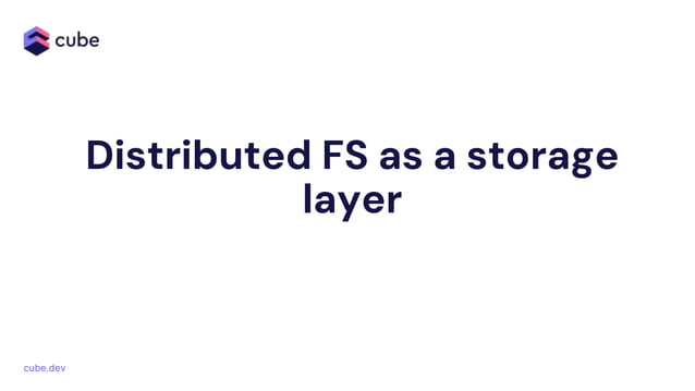 Cube Store Design Decisions OSA Analytic | PPT