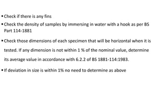 Cube test for compressive strength of concrete | PPTX