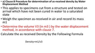 Cube test for compressive strength of concrete | PPTX