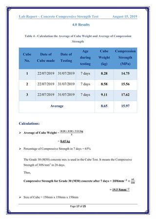 Cube test report | PDF | Civil Engineering Industry | Industries