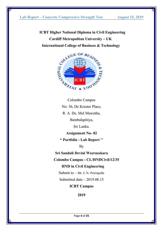 Cube test report | PDF | Civil Engineering Industry | Industries