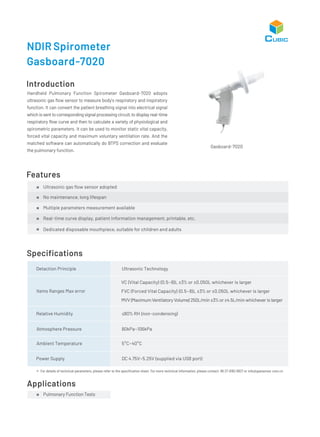 Cubic Medical and Healthcare Gas Sensor Solution | PDF | Lung and ...
