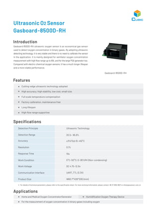 Cubic Medical and Healthcare Gas Sensor Solution | PDF | Lung and ...