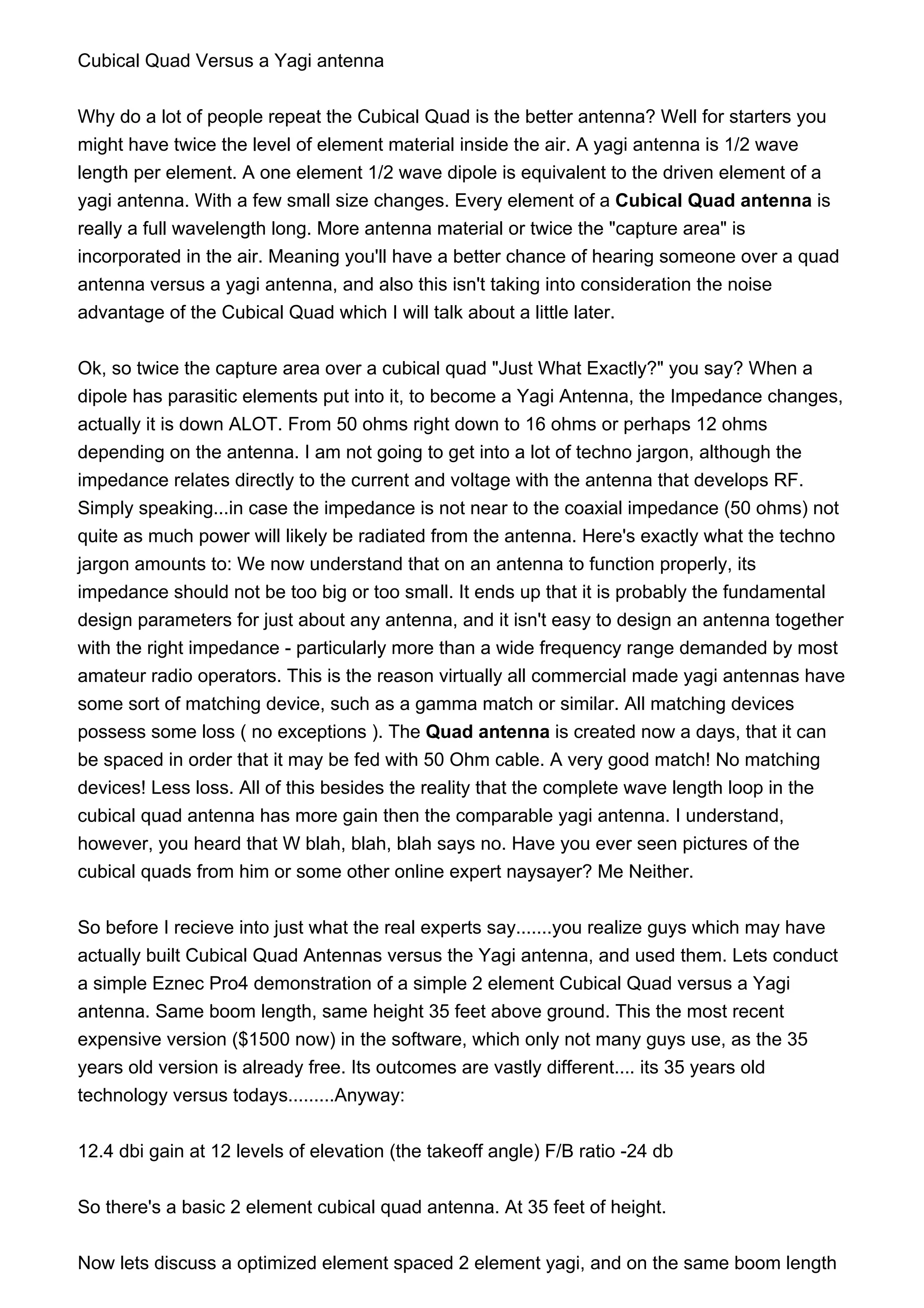 ham radio cubical quad | PDF