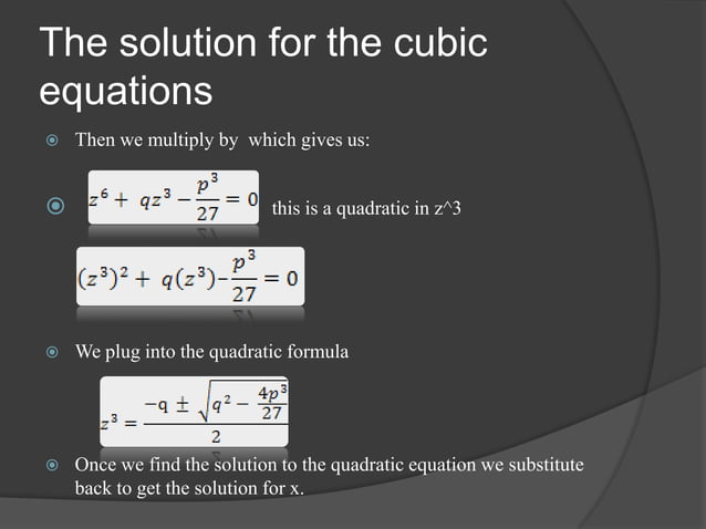 Cubic Equation | PPT