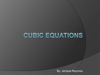 Cubic Equation | PPT