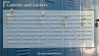 Cubicle and lockers | PPT