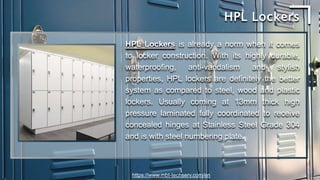 Cubicle and lockers | PPT