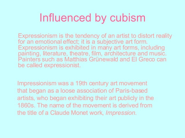 Cubism | PPT | Painting | Arts and Crafts