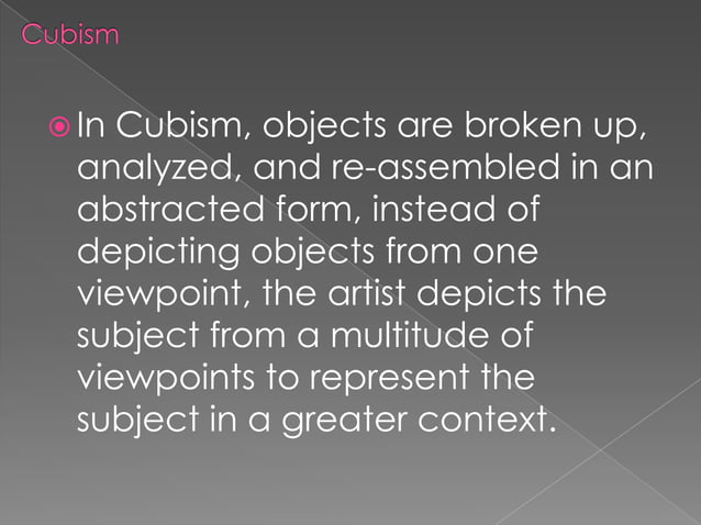 Cubism | PPT