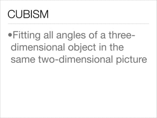 Cubism | PDF