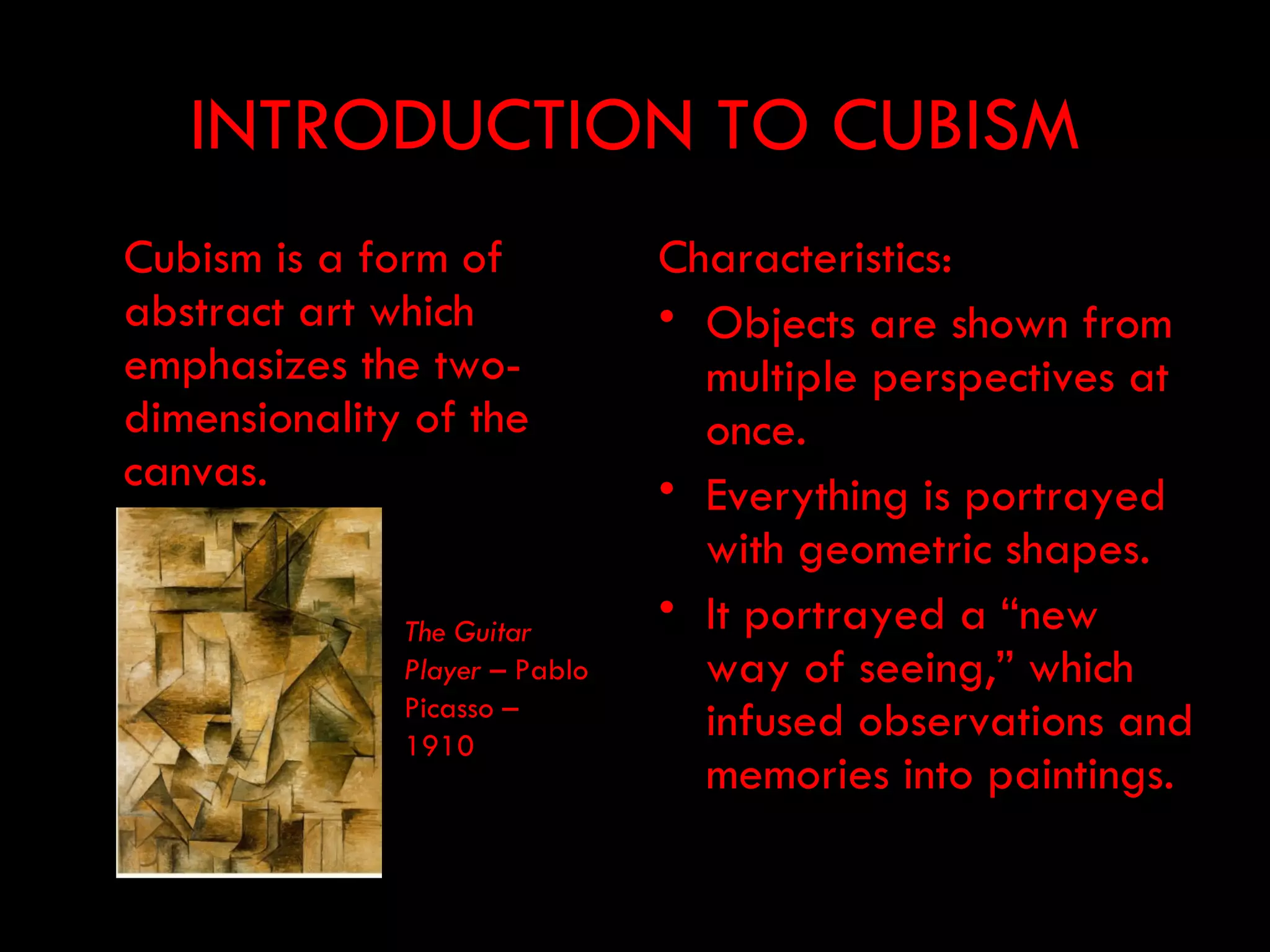 Cubism Presentation | PPT