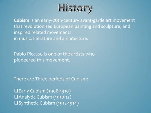 Cubism | PPTX | Painting | Arts and Crafts
