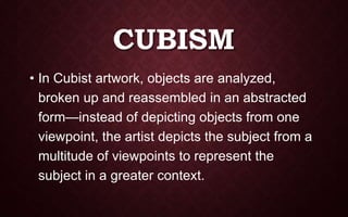 Cubism | PPTX
