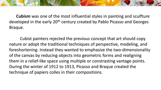 Cubism and dadaism | PPTX