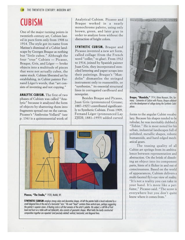 Cubism arthistoryassignment | PDF
