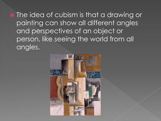 Cubism beths powerpoint | PPTX | Painting | Arts and Crafts