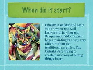 Cubism homework | PDF