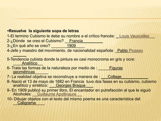 Cubismo | PPTX