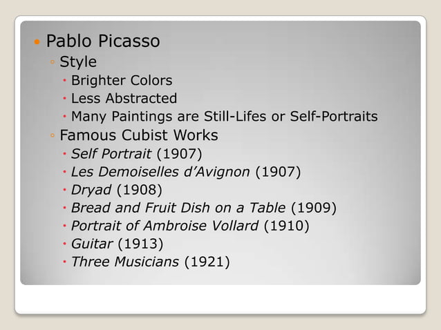 Cubism powerpoint | PPTX
