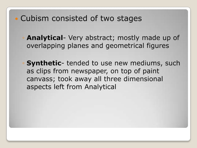 Cubism powerpoint | PPTX