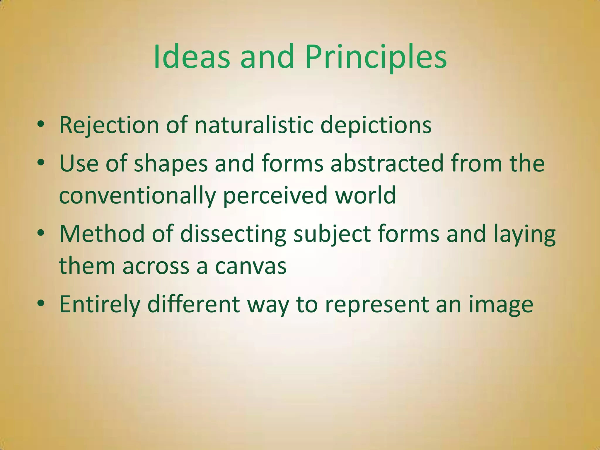 Cubism presentation | PPTX