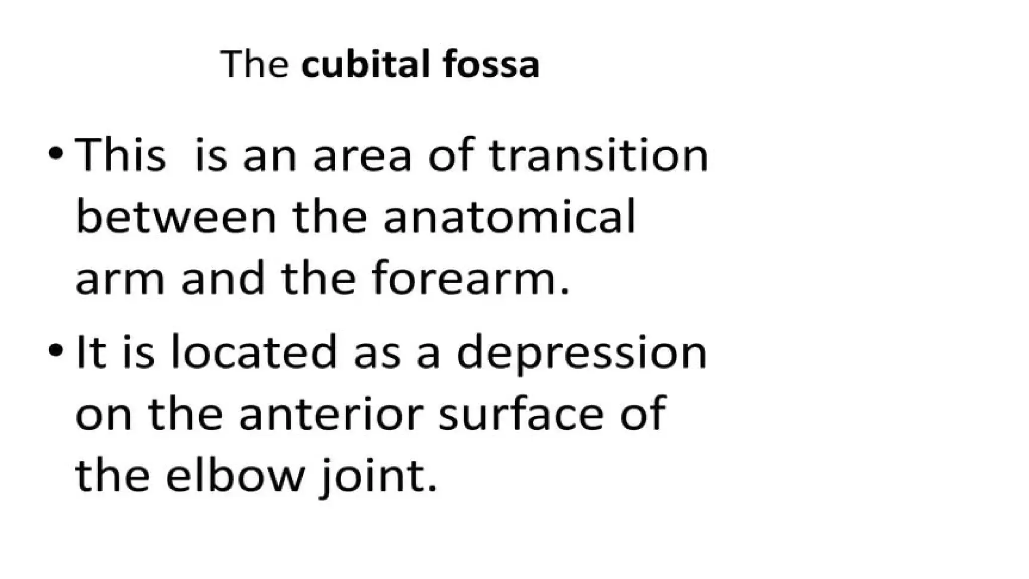 cubital fossa.powerpoint presentation ppt | PPTX