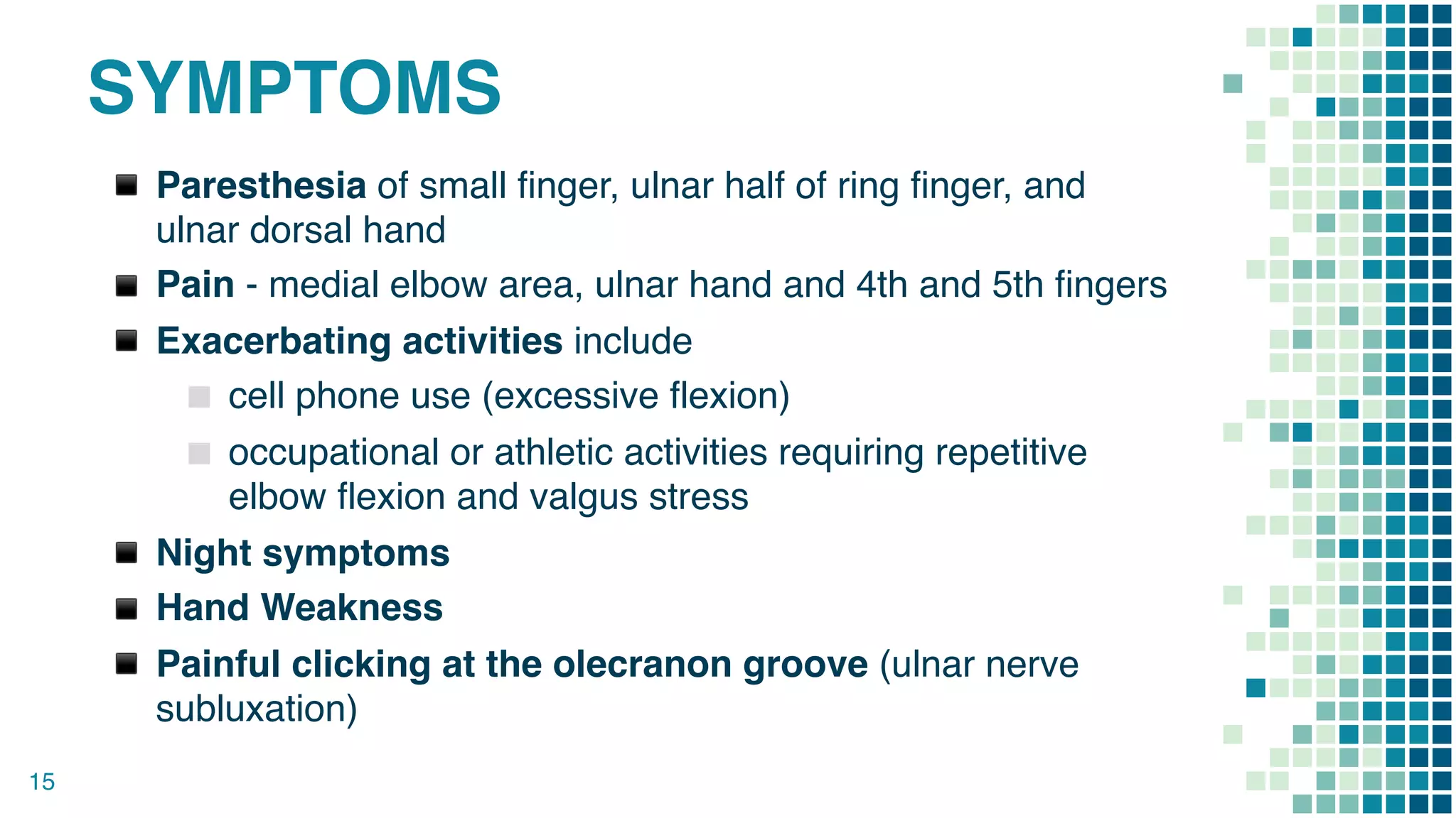 Cubital tunnel syndrome 1 | PDF