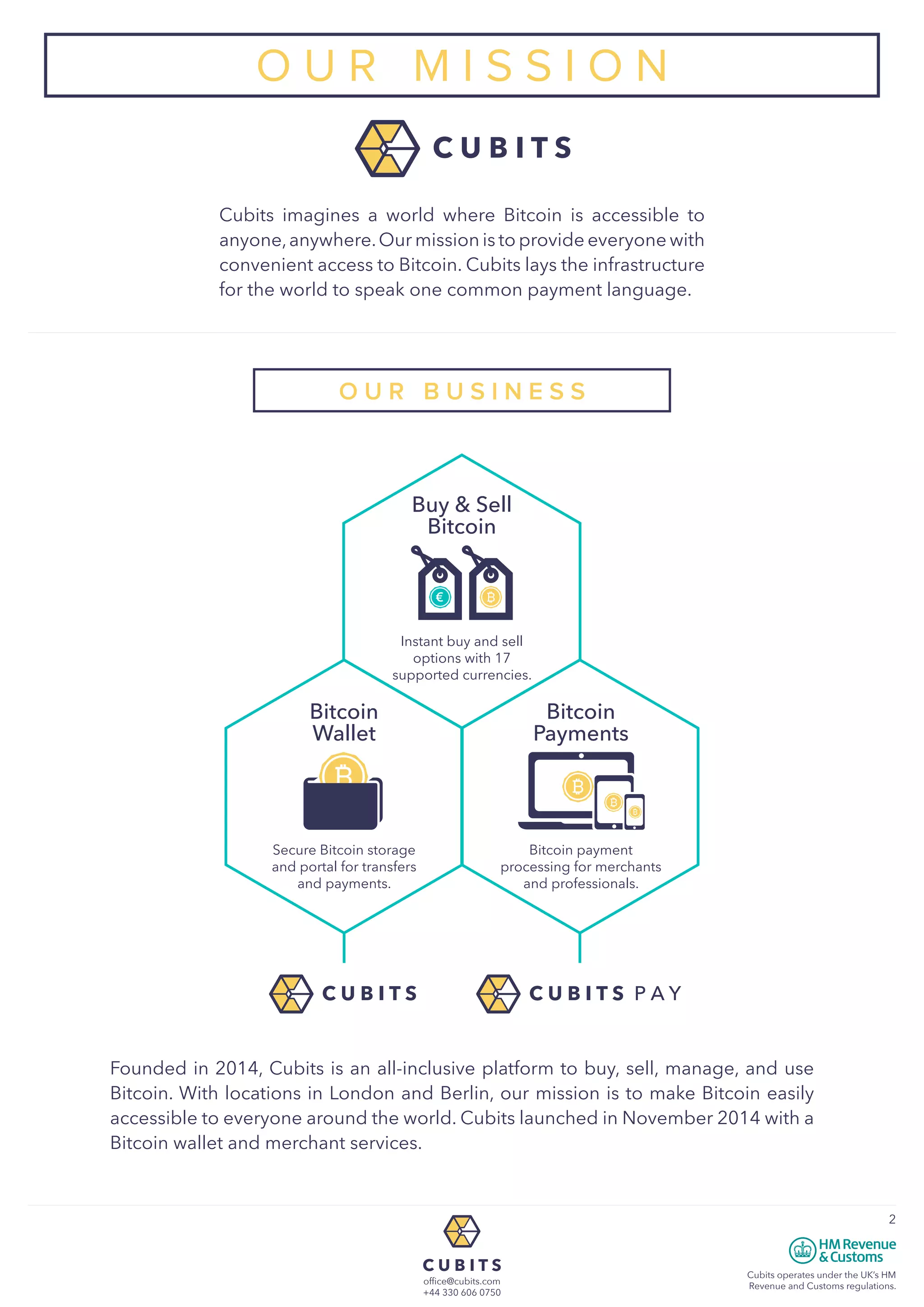 Cubits Bitcoin Whitepaper: Precious Metals | PDF