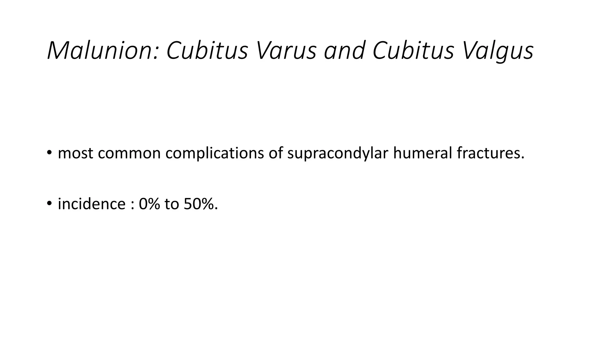 Cubitus valgus varus | PPTX