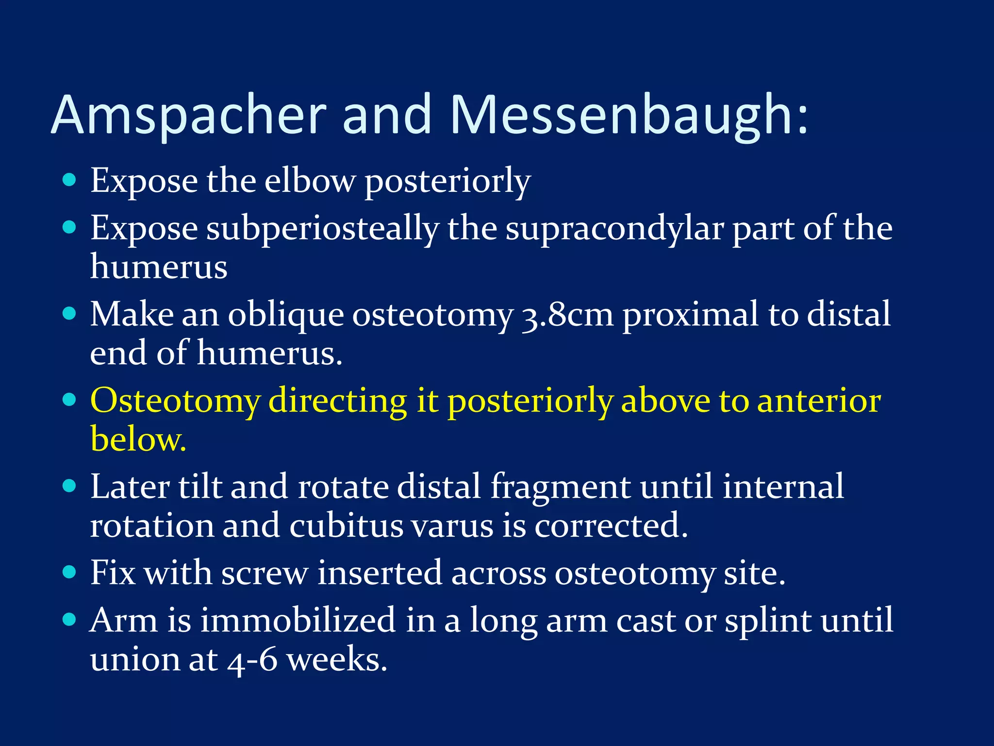 Cubitus varus deformity | PPTX