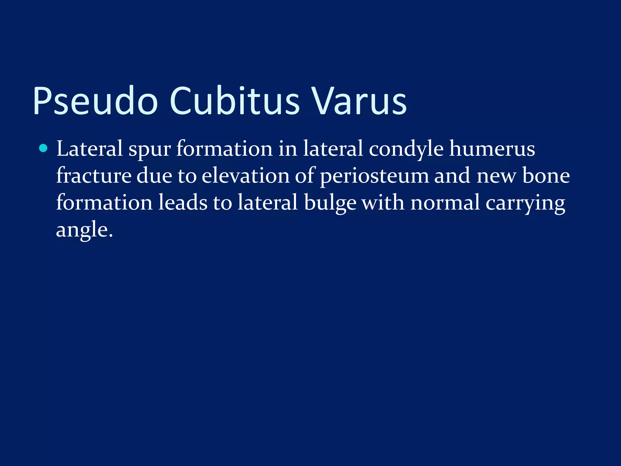 Cubitus varus deformity | PPTX