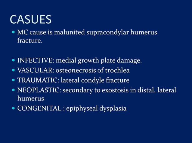 Cubitus varus deformity | PPTX