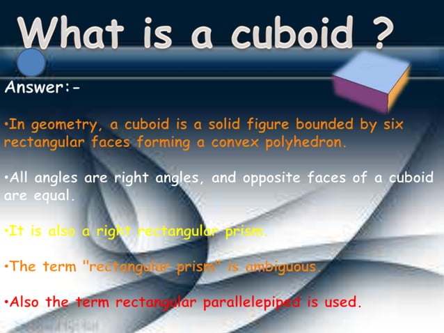 Cuboid | PPTX